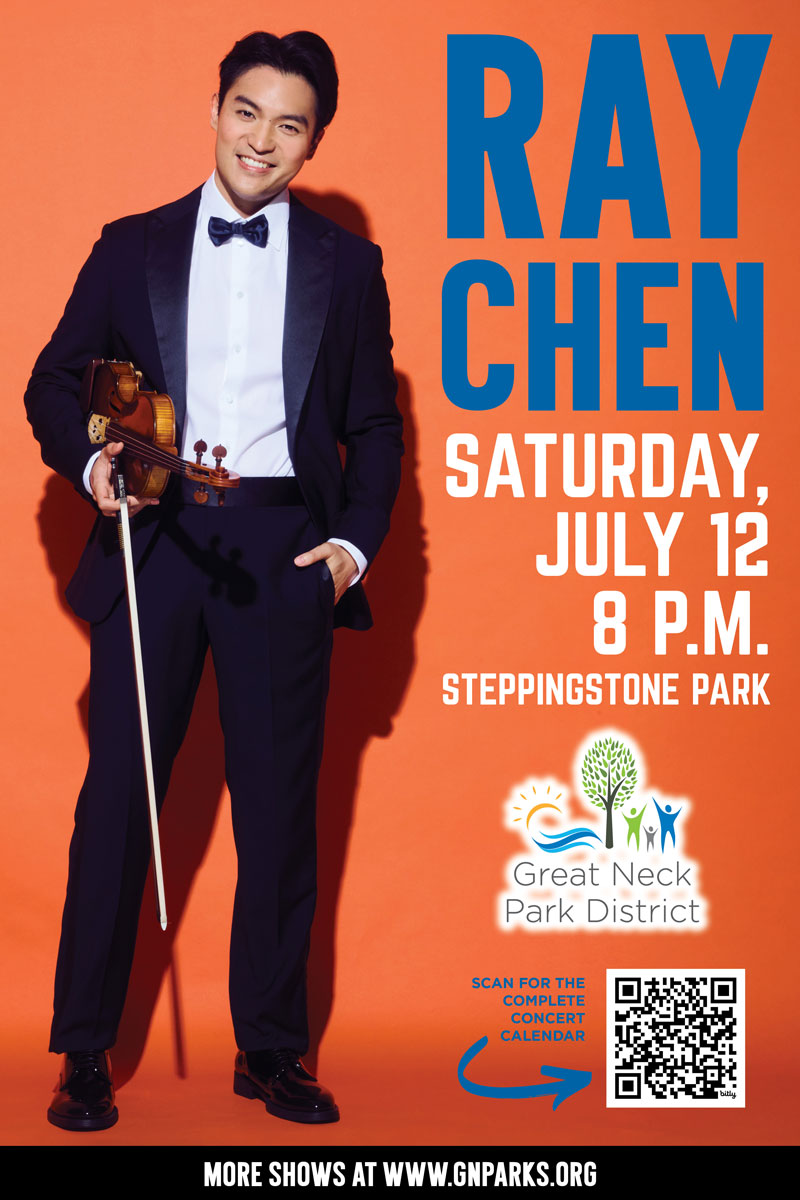 MN2S Booked Ray Chen for Great Neck Summer Concert | MN2S